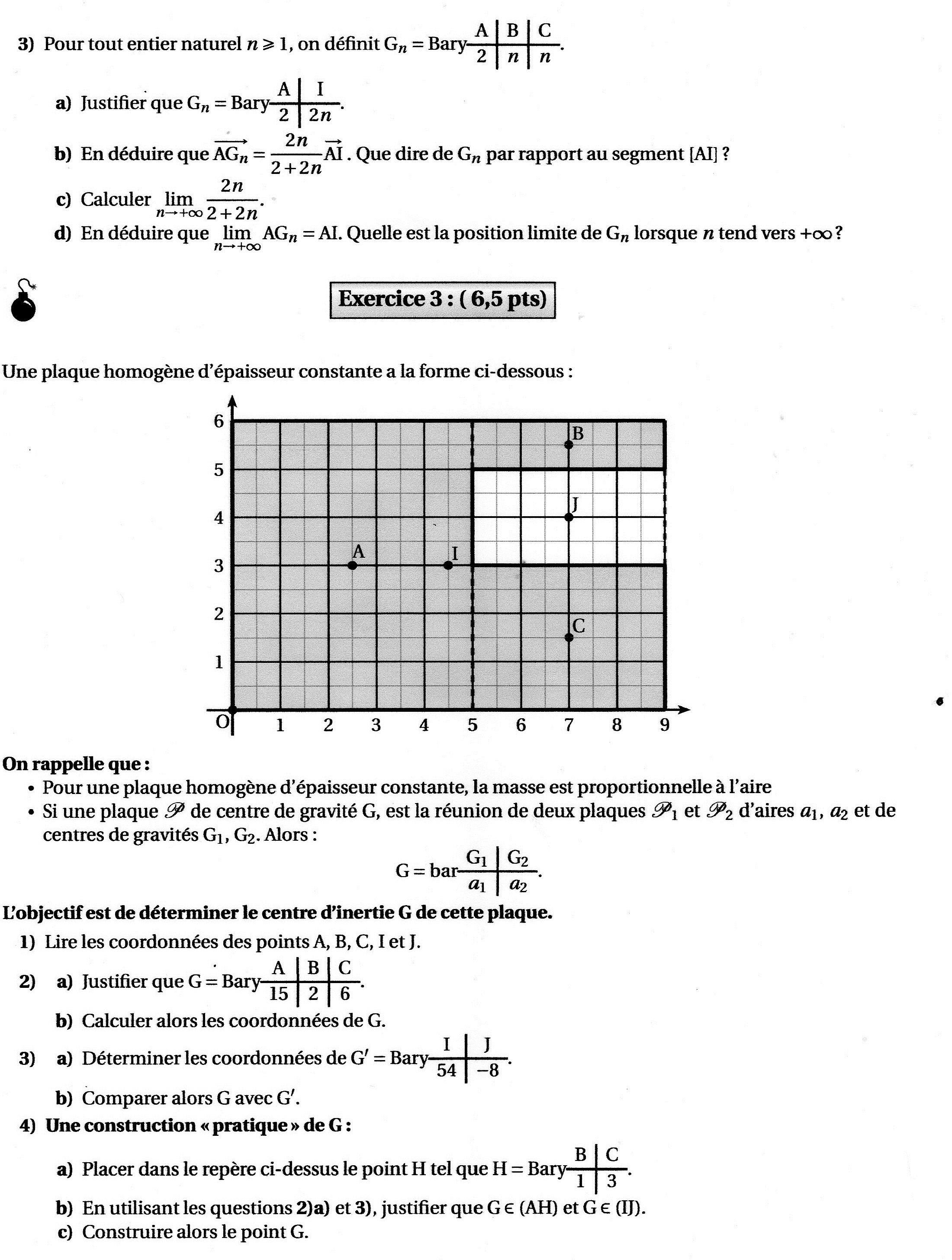 Correction Controle De Math Raté - Mathématiques - E-Bahut - site d ...