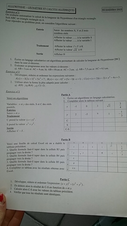 Devoir Maison Maths Seconde Algorithme | Ventana Blog