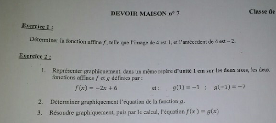 Devoir Maison De Math 4Eme Equation | Ventana Blog