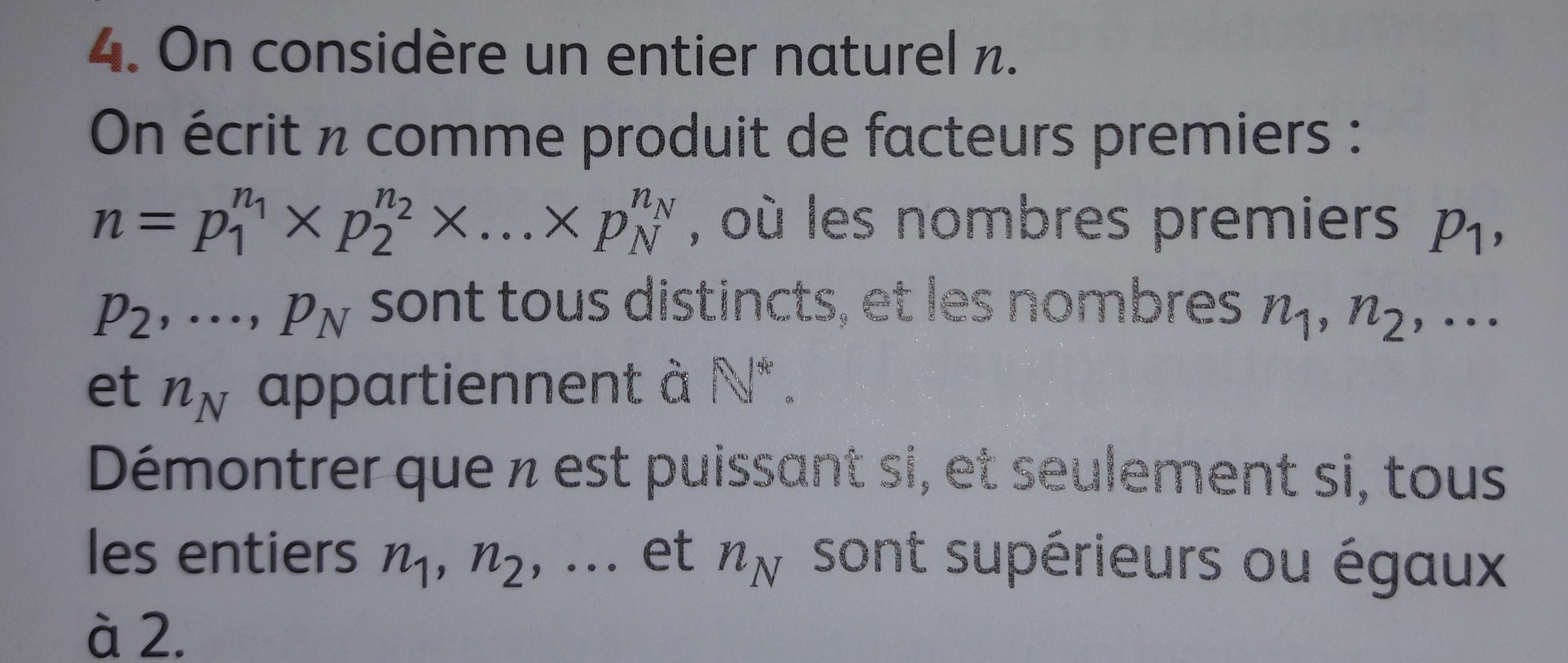 nombres puissants - Mathématiques - E-Bahut - site d'aide aux devoirs