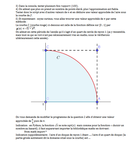 Python - Mathématiques - E-Bahut - site d'aide aux devoirs