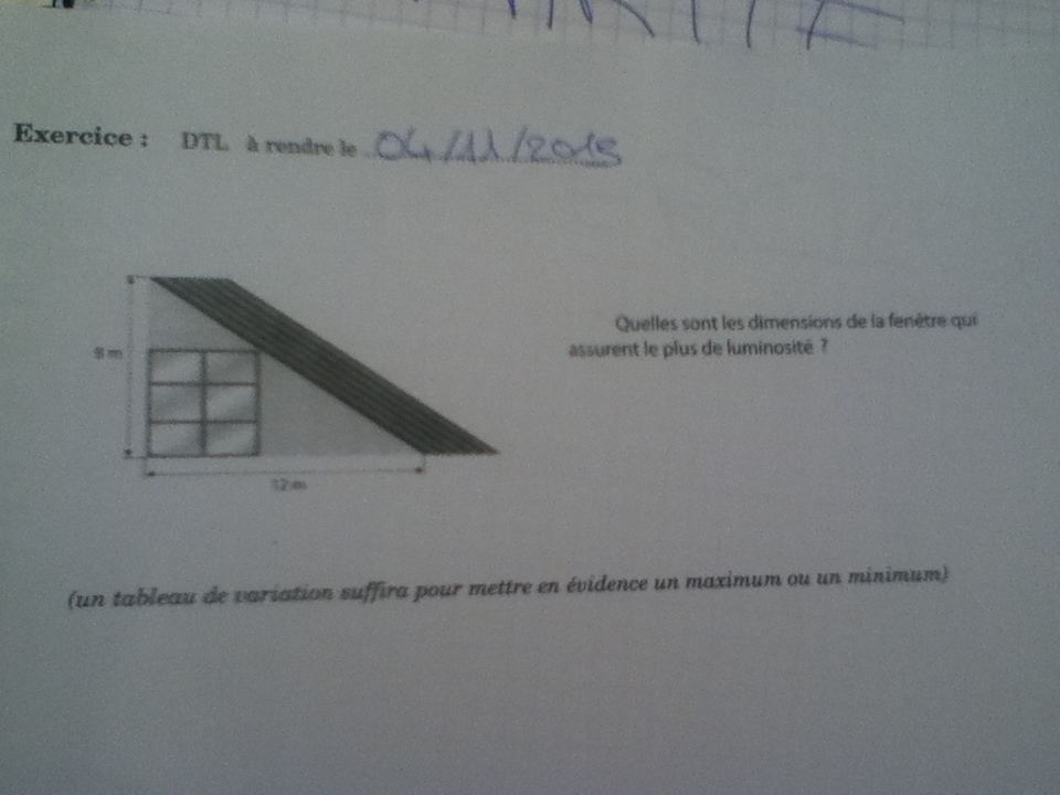 Dm De Maths (Seconde) - Mathématiques - E-Bahut - site d'aide aux devoirs